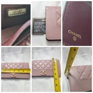 CHANEL | Bags | Chanel Long Flap Quilted Leather Pink Wallet With Gold ...